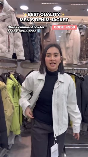 Style2Go PH on Instagram: "✨BEST QUALITY✨ MEN’S DENIM JACKET CODE: KS58 PRICE: 2,300 PESOS ETD: 2nd week of March SIZE CHART: Size / Bust / Length M / 38” / 25” L / 40” / 26” XL / 42” / 27” 2XL / 44” / 28” 3XL / 46” / 29” 4XL / 48” / 30” To order, DM or comment code: KS58Size 🛑SAMPLE CODE: KS584XL _______________________ ▪️FREE AIR SHIPPING BKK TO PH. Local SF applicable. ▪️This item is imported/ships from overseas. Delivery is 4-6 weeks ▪️Please be sure of your size before purchasing. No retur