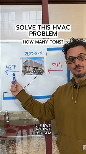 Calculating air cooled chiller tons of refrigeration. Entering and leaving water temperature, GPM. ￼