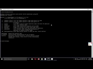 174 Windows Commands NBTSTAT