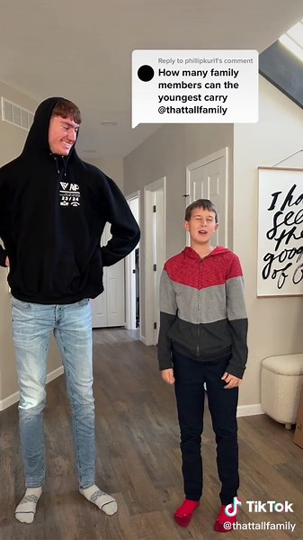 Can He Carry His 7'1 Brother? Tall Guy Carrying Challenge