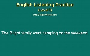 English Listening Practice Level 1