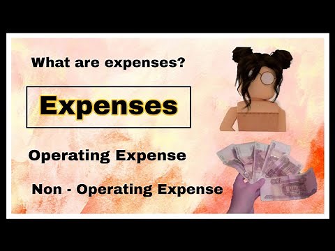 Expense | Types of expense | operating expense | non operating expense | accounts basic