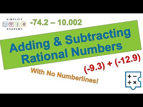 Adding Rational Numbers! |The Rules & Practice