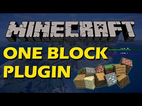 Fun sky block minigame in Minecraft with One Block Plugin