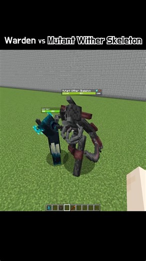 Warden vs Mutant Wither Skeleton | Minecraft Mob Battle #Shorts