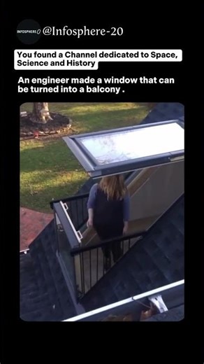 Window that can be turned into a balcony | #shorts #mindblown #tech