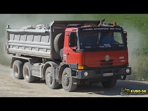 TATRA Terrno1 8x8 - transport stone on construction site