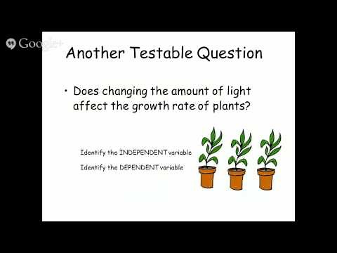 How to Write a Testable Question