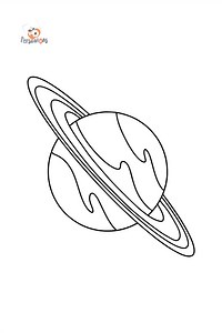 Saturn coloring page ♥ Online or Printable for Free!