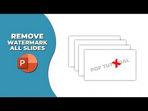 How to remove watermark from all slides in PowerPoint