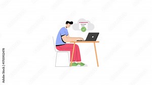 File automatically saved for safety and quick recovery Animation MP4 file