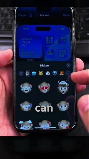 iPhone How to Add Stickers to Photos part 2