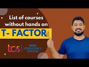 TCS T Factor explained | list of courses without Hands on | Importance of T Factor #tcs #frescoplay