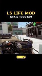 Turn GTA 5 Into A Hood Simulation - LS life Mod #gta5 #streetsofls #gta5mods #subscribe #shorts