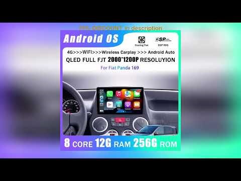 A must-have product! Android Auto For Fiat Panda 169 2003 2004 2005 - 2012 Carplay Car Radio Multi