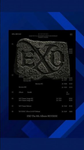 EXO Announces COMEBACK: Full Schedule for 8th Album 'REVERXE' Revealed!