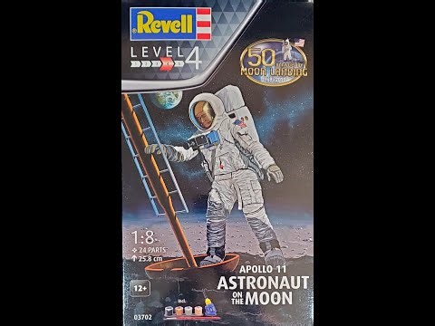 1/8 Revell Apollo 11 Astronaut on the Moon Review/Preview