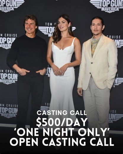 Project Casting | 🌟 ONE NIGHT ONLY: OPEN CASTING CALL — $500/DAY 🎬✨ Heads up, talent! This is a one-night-only open casting call for an upcoming project... | Instagram