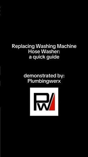 Replacing a washer on a washing machine/dishwasher hose: a quick how to, by Plumbingwerx.