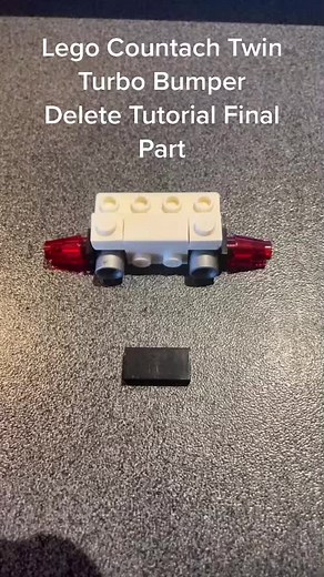 Lego Lamborghini Countach Twin Turbo Bumper Delete Tutorial
