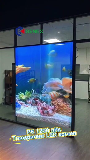 Genex P6 Transparent LED: Boost Office Privacy & Professional Aesthetics on Glass Curtain Walls#led