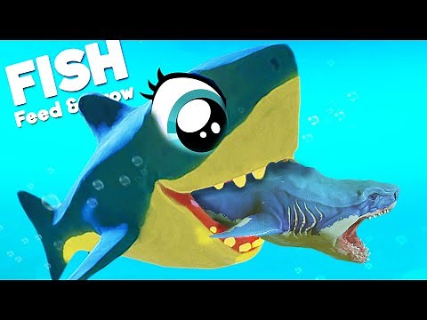 GIANT BABY SHARK Takes Down DEADLIEST OCEAN PREDATORS! | Feed And Grow Fish