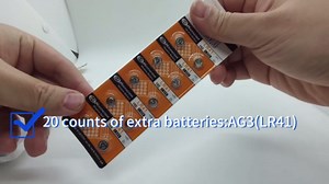 10 Pack Small Spotlight Battery Operated LED Lights, Warm White LED Wireless Miniature Spot Light for Artwork Painting,Jewelry Showcase Display,Closet,DIY Hand Craft (Cool White)