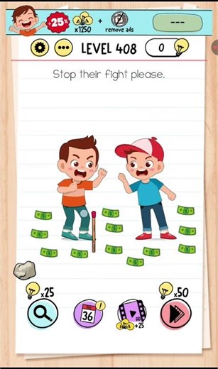 Brain Test Level 408 Walkthrough #braintestsolution #games #braingames #braintest #puzzle