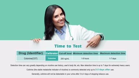 Easy@Home 25 Pack Nicotine Urine Test Strips Kit, Sensitive Rapid Testing Detection 200 ng/mL #ECOT-114