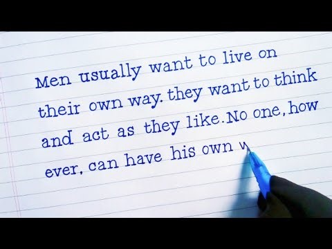 How To Write Like A Computer Font || English Calligraphy For Beginners