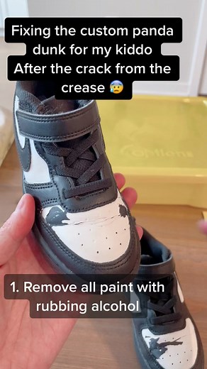 How to Fix Custom Panda Dunk Sneakers | Shoe Painting Tutorial