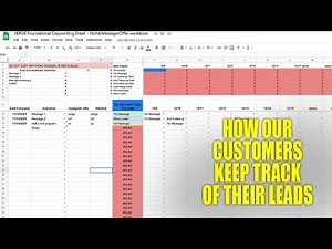 Outreach tracking sheet - Foundational sheet.