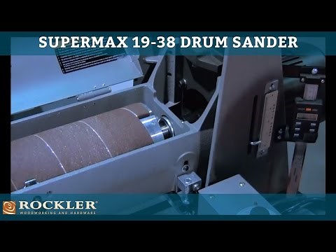 Supermax 19-38 Drum Sander at IWF 2012 Presented by Woodworker's Journal