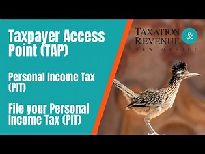 TAP Tutorial for Individuals: File Your Personal Income Tax (PIT) Return