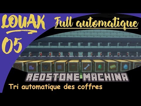 SALLE DES COFFRES AUTOMATIQUE 1.16, REDSTONE MACHINA