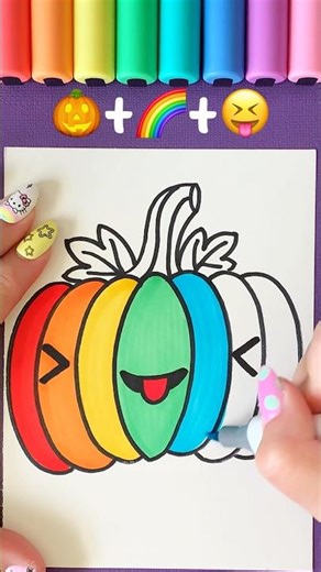 They Said I Couldn't Draw This... 🎃🌈😝 #DrawingChallenge #SatisfyingArt