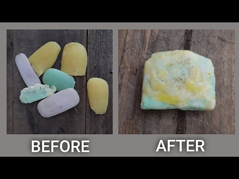 How to Recycle Soap Scraps into a Soap Bar | Soap Rebatch pt 2 #soaprecycling