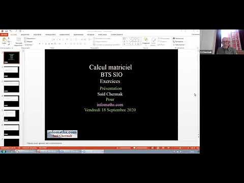 MATRIX CALCULATION EXERCISES. BTS SIO