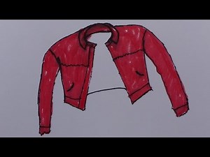 How to draw jacket-draw a jacket with a hood-draw an open jacket
