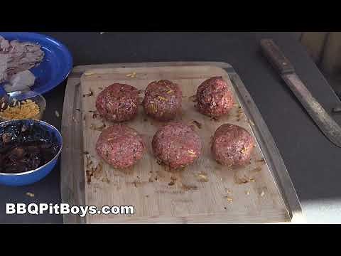 How to grill Roast Beef Stuffed Meatballs | Recipe | BBQ Pit Boys