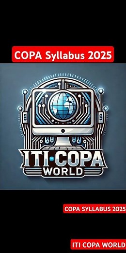 COPA Trade Syllabus 2025 #copa #iti #syllabus