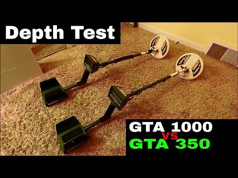 Garrett GTA 1000 vs GTA 350 Air Depth Tests