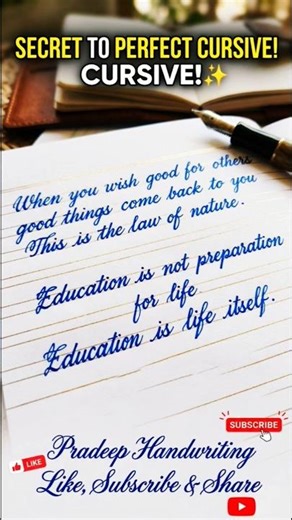 The Secret to Perfect Cursive Writing (Step-by-Step) || Master Cursive in 5 Minutes