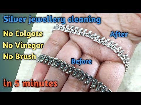 How to clean silver jewellery at home | silver jewellery cleaning