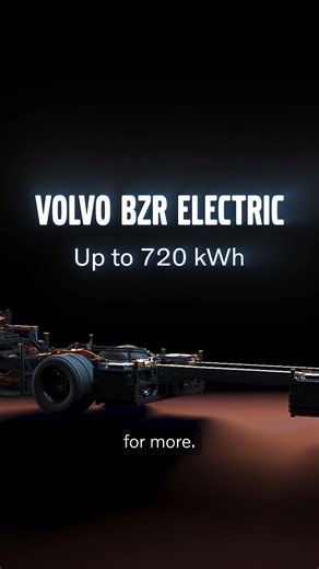 We asked ourselves: how can we do more? The answer is here: the new Volvo BZR Electric coach chassis. Ready to unlock new routes and more adventures, bringing more comfort and safety. It’s time to take electrification to the next level. With up to 720 kWh and a range of up to 700 km, it's designed for sustainable travel. | Volvo Buses