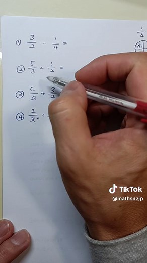 How to calculate fractions #algebra #mathematics #math #mathontiktok #maths #math