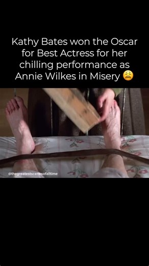 The Greatest Scenes of All Time on Instagram: "Misery was released on this day in 1990 🔨 Misery is basically every writer’s worst nightmare turned into a movie. Paul Sheldon, a famous novelist, crashes his car and wakes up in the home of his “number one fan” Annie Wilkes, who slowly reveals she is completely unhinged. It starts almost cosy and then just keeps tightening the screws until you’re squirming. When it came out in 1990, it was really well received. Critics loved that it wasn’t just go