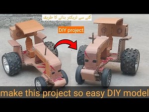 I Built a Real Tractor Using Only Cardboard