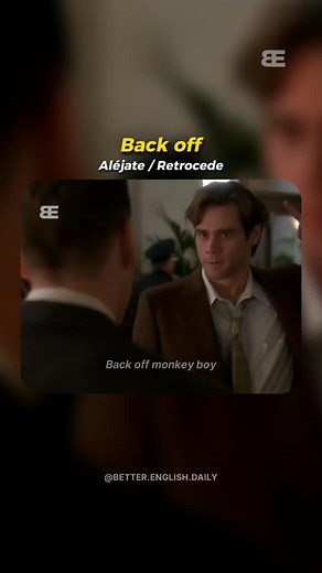 33 reactions | ️ Back off = Aléjate / Retrocede Se usa para decirle...