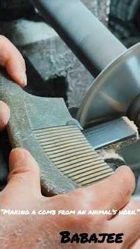 • “Transforming Animal Horn Into a Perfect Hair Comb – Full Process Revealed!”